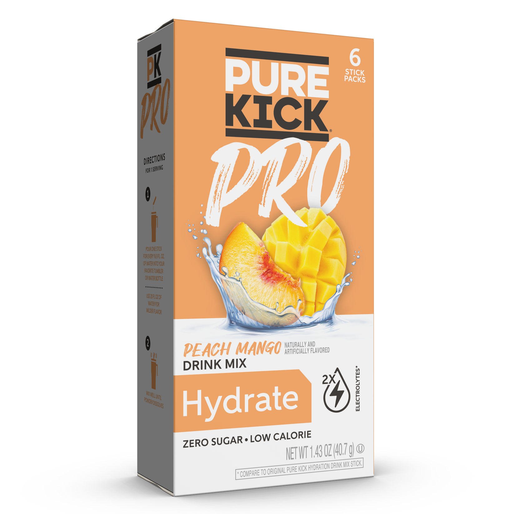 Pure Kick PRO Peach Mango Hydration Drink Mix