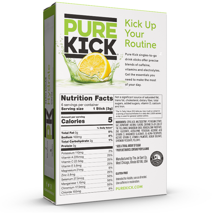 Pure Kick Hydrate Zero-Sugar Hydrating Drink Mix